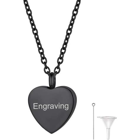 Collier Urne Pour Cendres Animaux Homme Femmependentif Coeur Urne