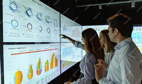 Premium Photo Visually Appealing Display Charts And Graphs