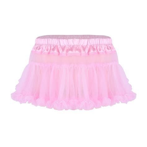 Sissy Skirt Satin And Lace Sissy Lux