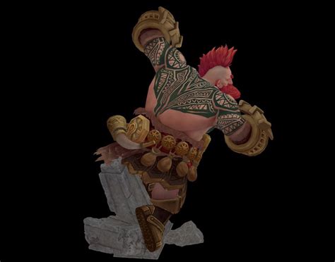 Download Dwarf Warrior Low Poly 3d Model Desirefxcom