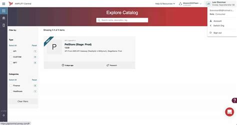 Manage Amplify Central Api Visibility