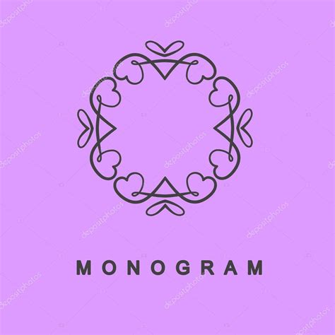 Set Of Monogram Logo Template Stock Vector By ©merfin 111444510
