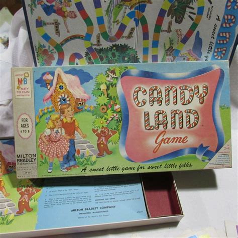 Vintage Candy Land Board Game By Milton Bradley 1955 3940309746