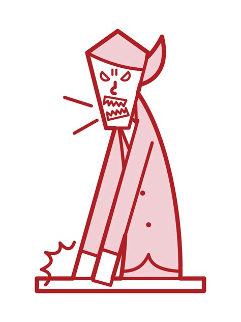 시위자의 일러스트레이션 여자 무료 일러스트 소재집 Kukukeke