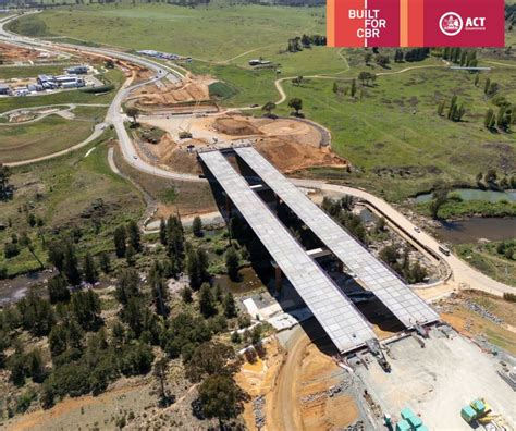 Concrete Pre Cast Deck Slabs Were Recently Lifted On To The Molonglo