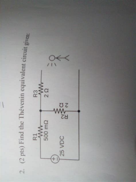 Solved 2 2 Pts Find The Thévenin Equivalent Circuit