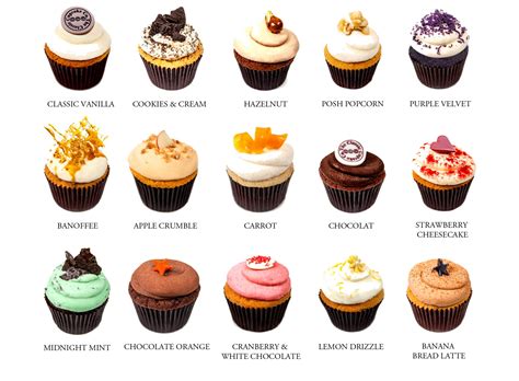 Just A Few Of The Classic Flavours © The Classic Cupcake Co