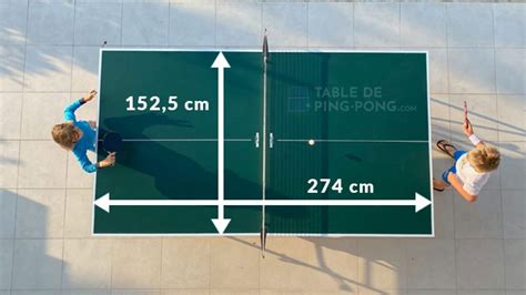 Les Vraies Dimensions Dune Table De Ping Pong