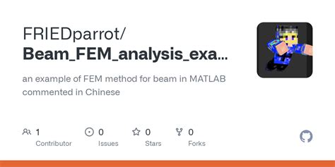 Github Friedparrotbeamfemanalysisexample An Example Of Fem Method For Beam In Matlab