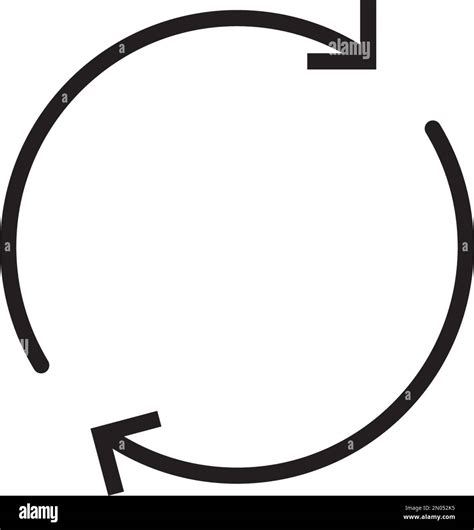 Refresh Linear Style Sign For Mobile Concept And Web Design Symbol