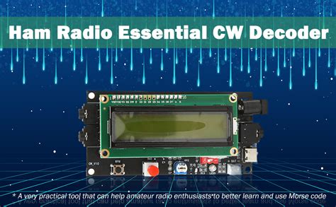 Amazon CW Decoder DC V MA LED Display Morse Code Reader Translator With Charging