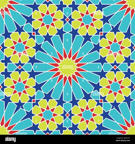 Islamic Geometric Patterns On Fabric