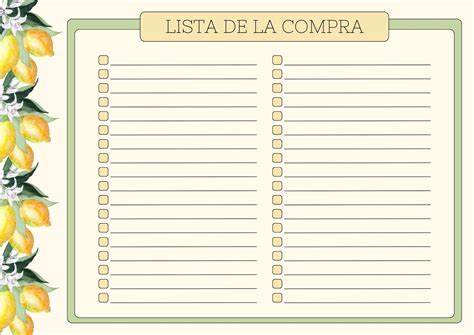 Plantilla De Lista De Compras En Excel