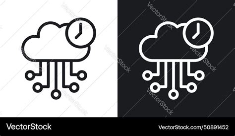 high server uptime icon set network reliability vector image