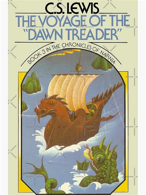 The Voyage Of The Dawn Treader Narnia Classic Vintage Cover Illustration Poster For Sale By
