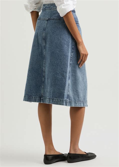 3 1 Phillip Lim Denim Wrap Midi Skirt 3 1 Phillip Lim