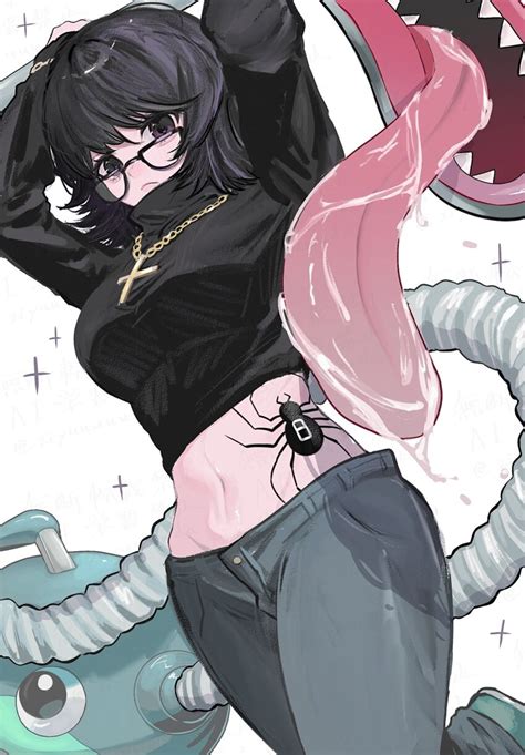 Blinky Hunter X Hunter Shizuku Murasaki Hunter X Hunter Highres 1girl Black Framed