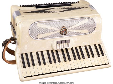 Contello Mother Of Pearl Accordion Serial 0785 Musical Lot
