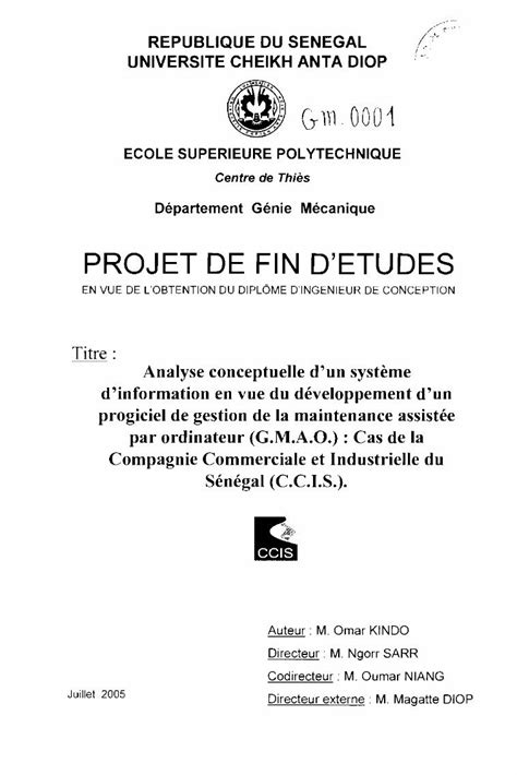 Pdf Analyse Conceptuelle Sun Système Sinformation En Vue Du · Chapitre 2 La Théorie