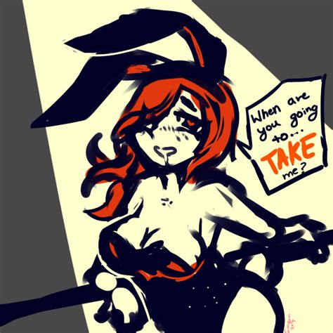Rule 34 Bunny Ears Bunny Girl Bunnysuit Cleavage Danganronpa