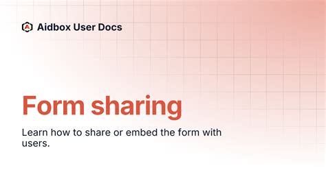 Form Sharing Aidbox User Docs