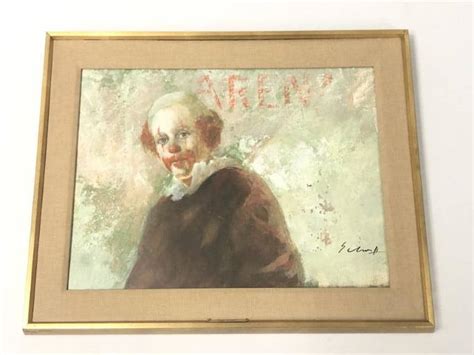 Ralph Scharff Framed Watercolor Arena Clown Nov 04 2020 Auctions Neapolitan In Fl