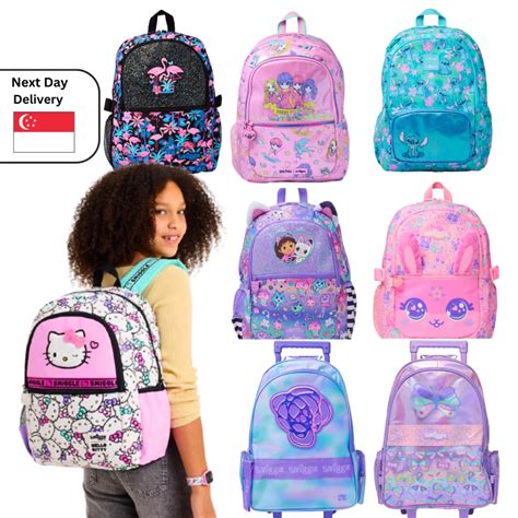 Authentic Smiggle School Bag Trolley Push Primary Achool Bag School