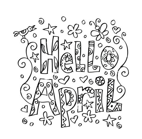 April Showers Bring May Flowers Coloring Page At