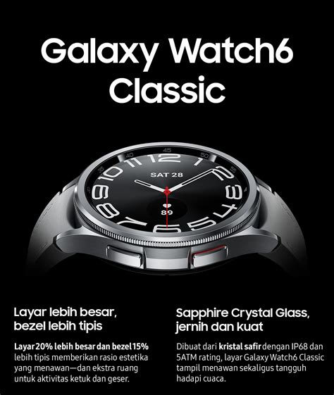 Jual Samsung Galaxy Watch6 Classic 43mm Silver Shopee Indonesia