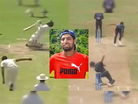 Video Of Jammu Kashmirs Wasim Bashir Bowler Is Going Viral Sport Marathi News