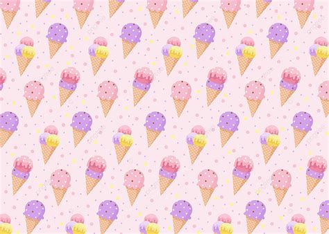 Gentle Elegant Love Ice Cream Tile Background Tender Elegant Cute