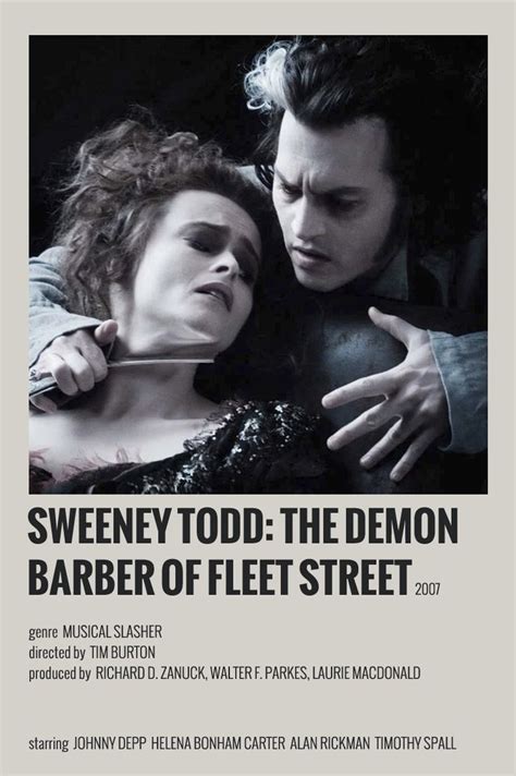 Sweeney Todd Movie Sweeney Todd The Demon Barber Of Fleet Street A