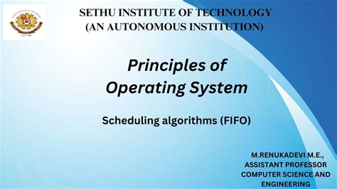 Cpu Scheduling Alogorithms First In First Out Youtube
