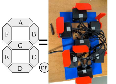 Actuator Driven 7 Segment Display 4 Steps Instructables