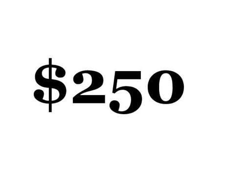 250 Donation