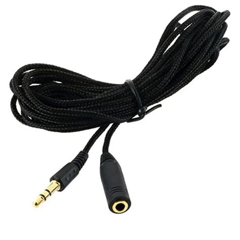 5m Braided 16Ft Headphone Extension Cable 3 5mm Jack Male To Female AUX Cable In Mobile Phone