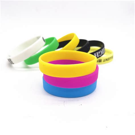 Customized Logo Various Sizes Silicone Braceletssilicone Bands For