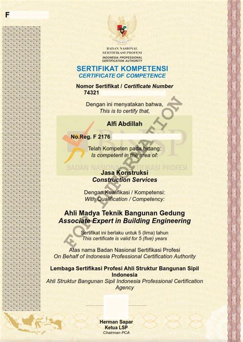 Proud To Attain The Title Of Associate Building Engineer In Indonesia