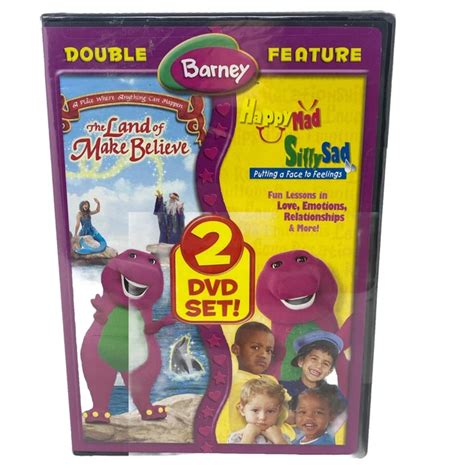 Barney Double Feature The Look And Of Make Believe And Happy Mad Silly Sad Dvd £20 58 Picclick Uk