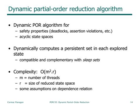 ppt dynamic partial order reduction for model checking software