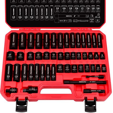 49 Piece Sae And Metric Impact Socket Set With Extension Desertcart India
