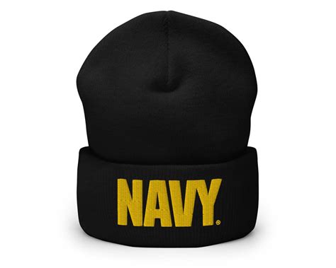 Us Navy Logo Cuffed Beanie
