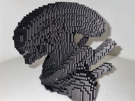 Alien Xenomorph Bust Minecraft Edition By Thomsohmakerworld Download Free 3d Models