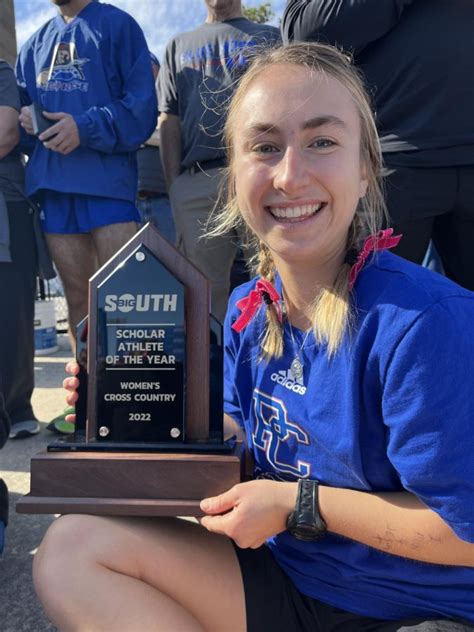 Big South Scholar Athlete Of The Year Blue Hose Cross Country Runner Lili Jaraczewski Honored