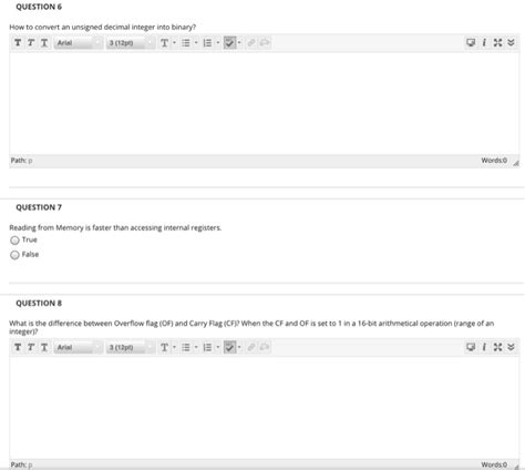 Solved Question 6 How To Convert An Unsigned Decimal Integer