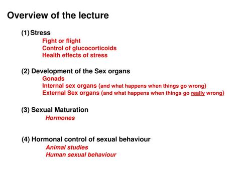 Ppt Sex And Stress Powerpoint Presentation Free Download Id6625550