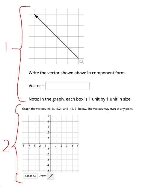 Solved Q Write The Vector Shown Above In Component Form