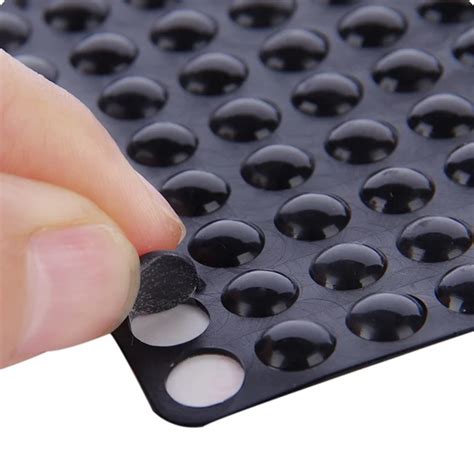 100pcs 715mm Self Adhesive Soft Clear Anti Slip Bumpers Silicone