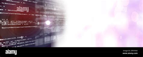 Computer Code Processing Against Black And Pink Background Program