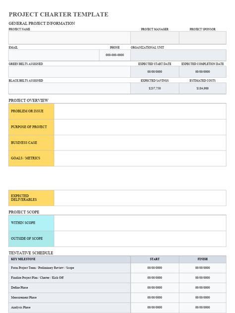 Ic Project Charter 8556 Pdf Performance Indicator Business